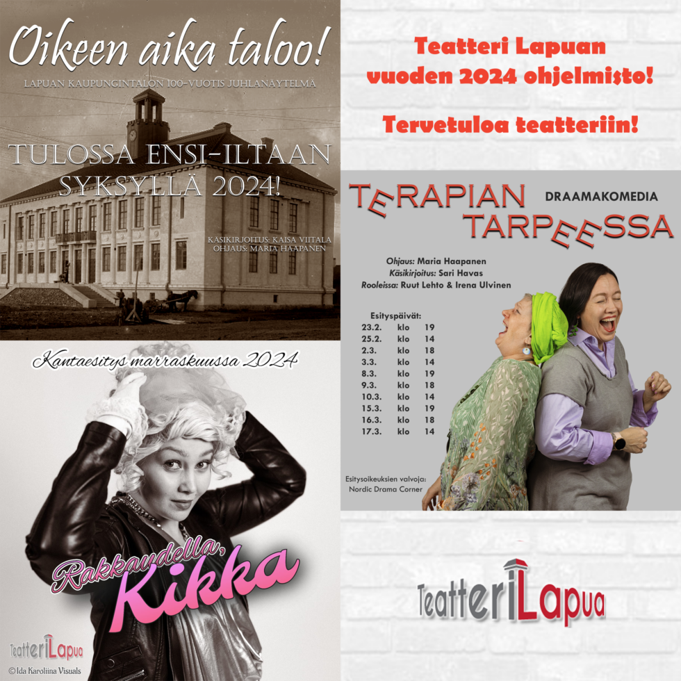 Vuoden 2024 ohjelmisto | Teatteri Lapua
